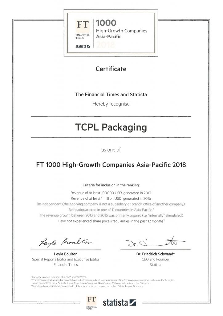 What’s New - TCPL Packaging Limited