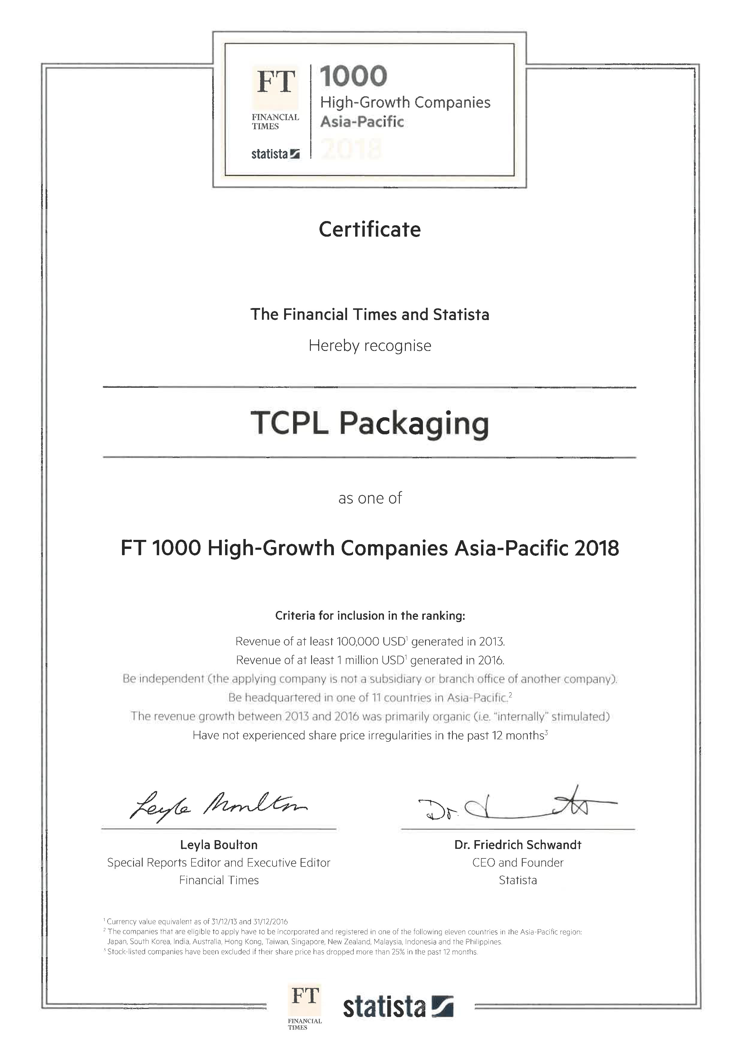 What’s New - TCPL Packaging Limited